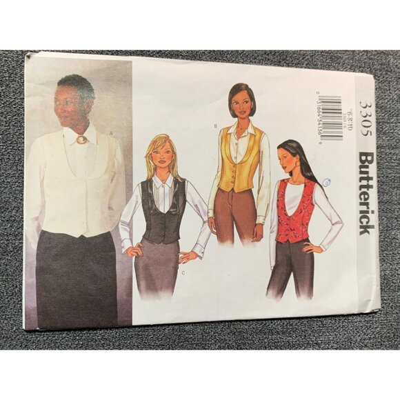 Butterick | Other | Butterick 335 Misses Vest Pattern Sizes 80 ...